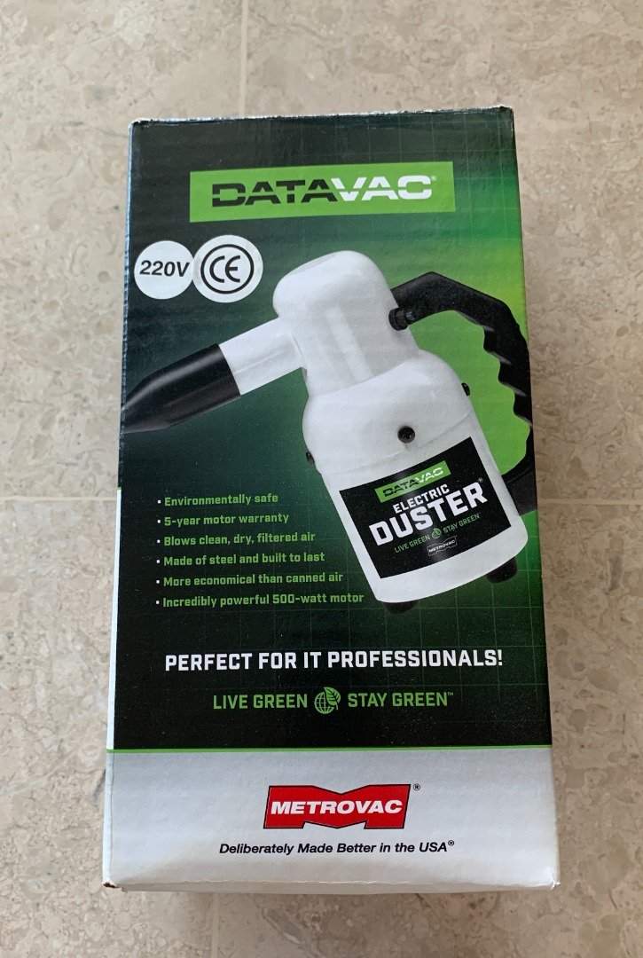 Metrovac DataVac electric duster (replaces canned air) 500W motor made ...