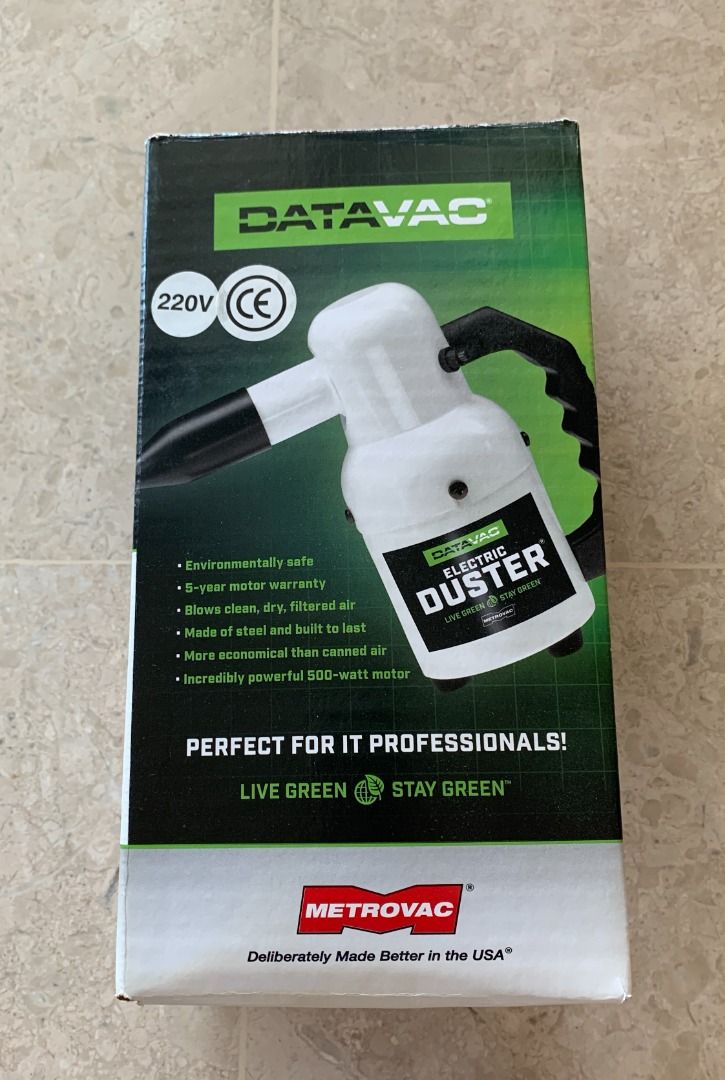 Metrovac DataVac electric duster (replaces canned air) 500W motor made ...