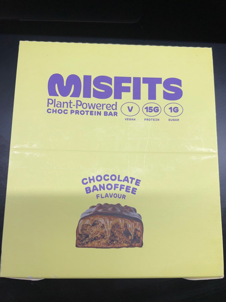 MISFITS Protein Bar, Food & Drinks, Packaged & Instant Food on Carousell