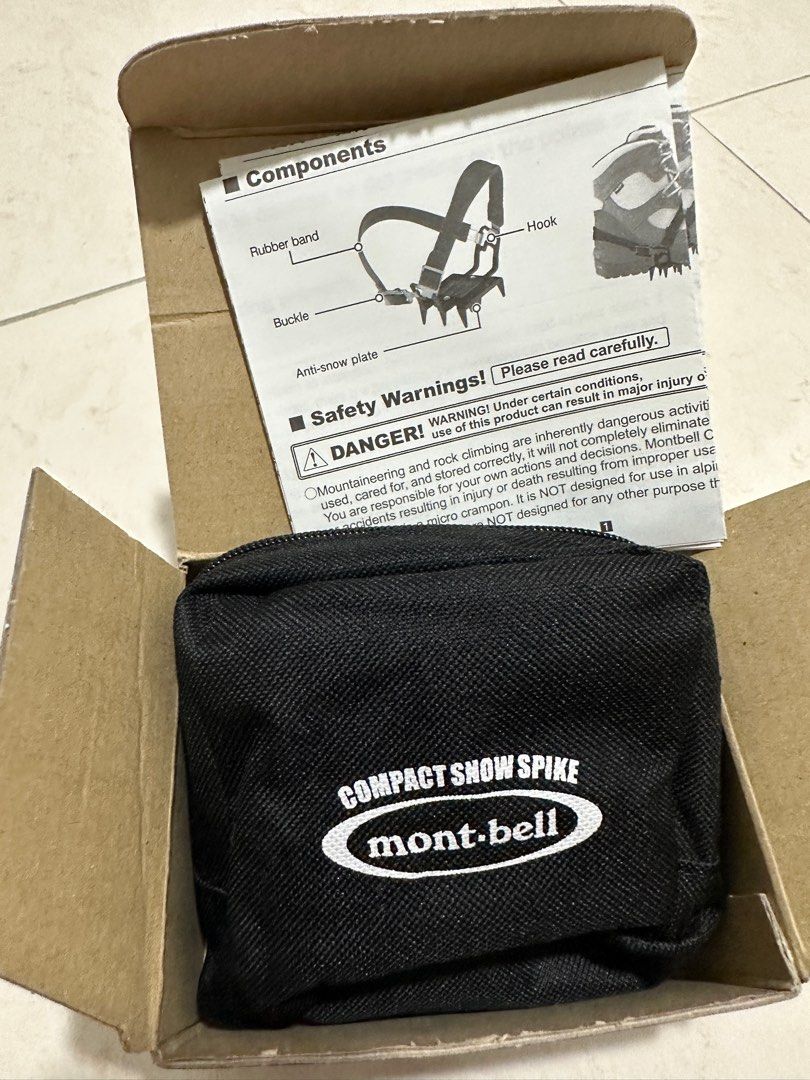 mont-bell snow spike, Sports Equipment, Hiking & Camping on Carousell
