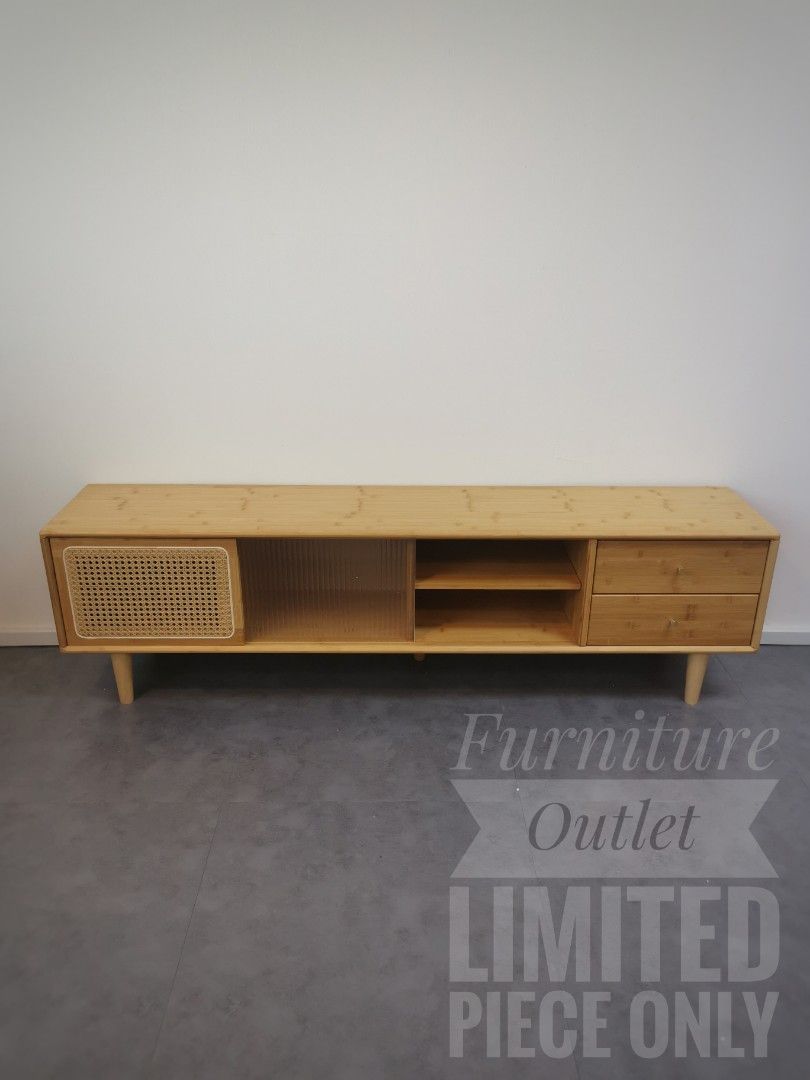 Natural Rattan/Solid Bamboo TV console, Furniture & Home Living ...