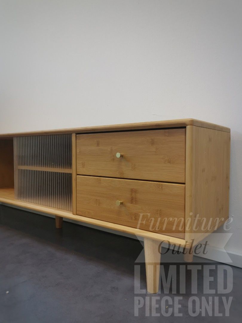 Natural Rattan/Solid Bamboo TV console, Furniture & Home Living ...