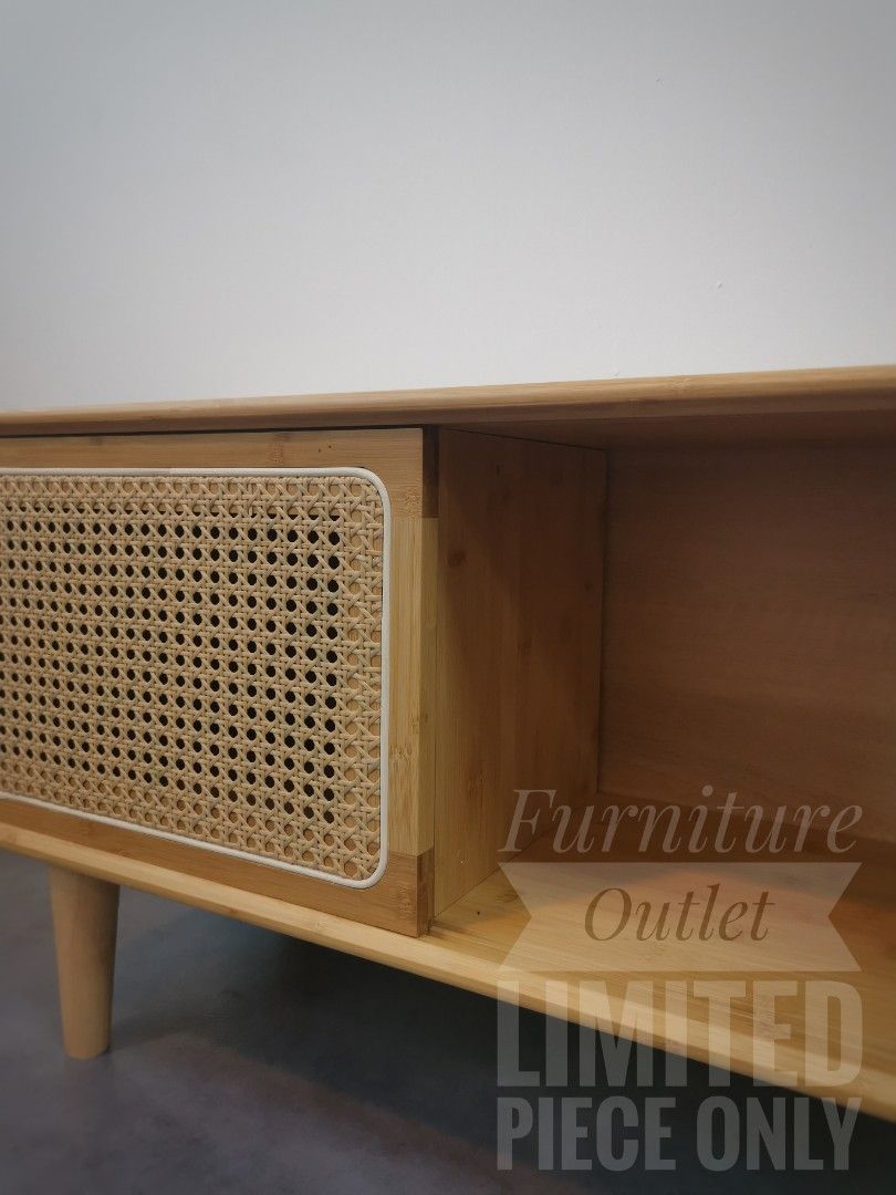 Natural Rattan/Solid Bamboo TV console, Furniture & Home Living ...