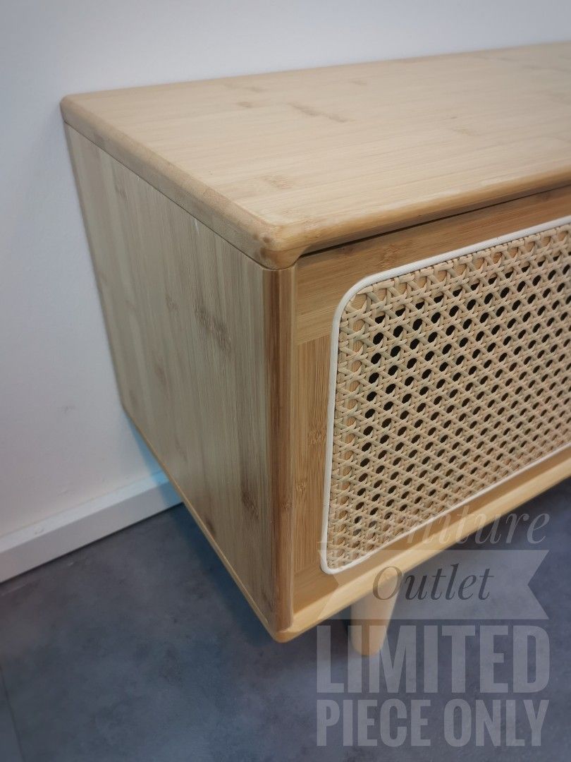 Natural Rattan/Solid Bamboo TV console, Furniture & Home Living ...