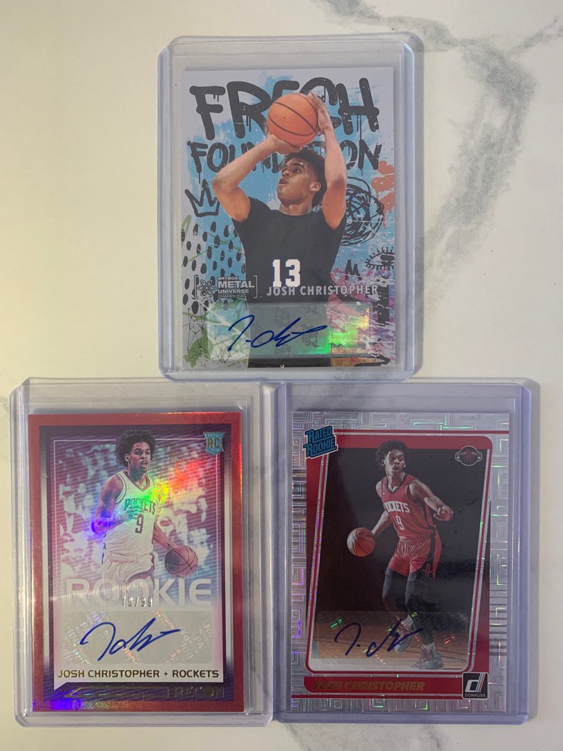 NBA Houston Rockets Josh Christopher autograph cards, Hobbies & Toys ...