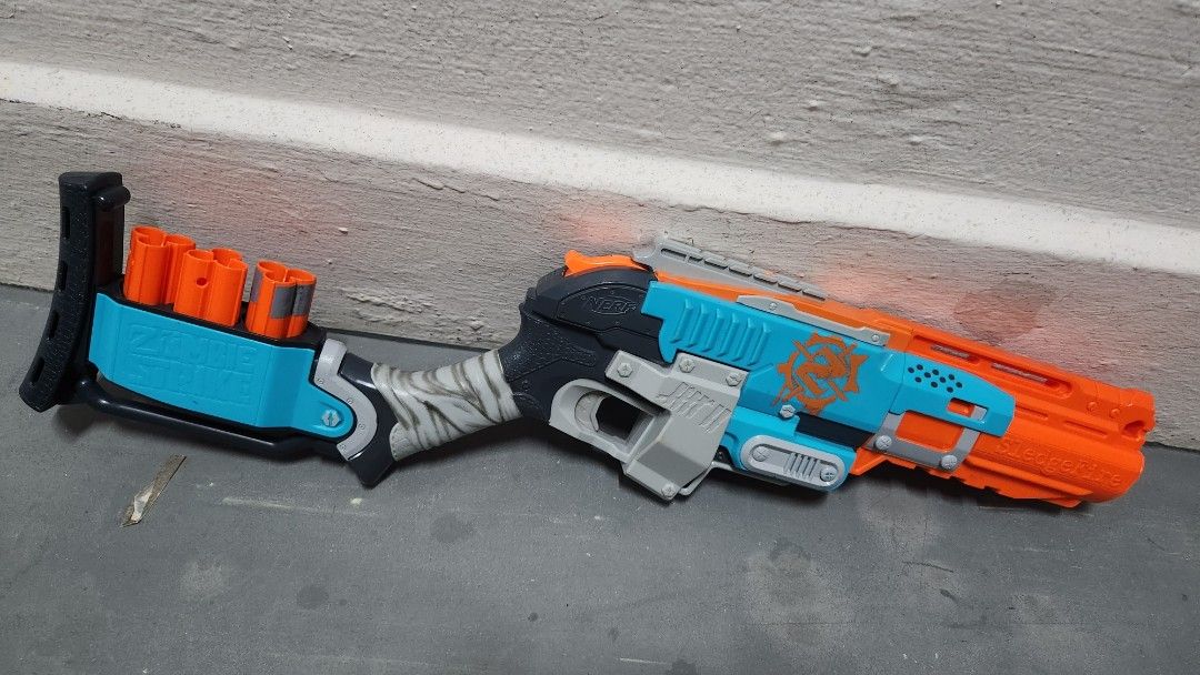 Modified NERF Sledgefire, Hobbies & Toys, Toys & Games on Carousell