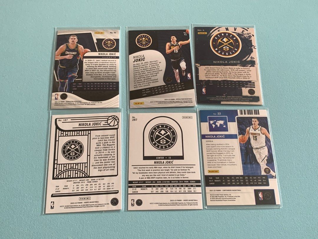 Nikola Jokic (Denver Nuggets) Panini NBA Cards, Hobbies & Toys ...