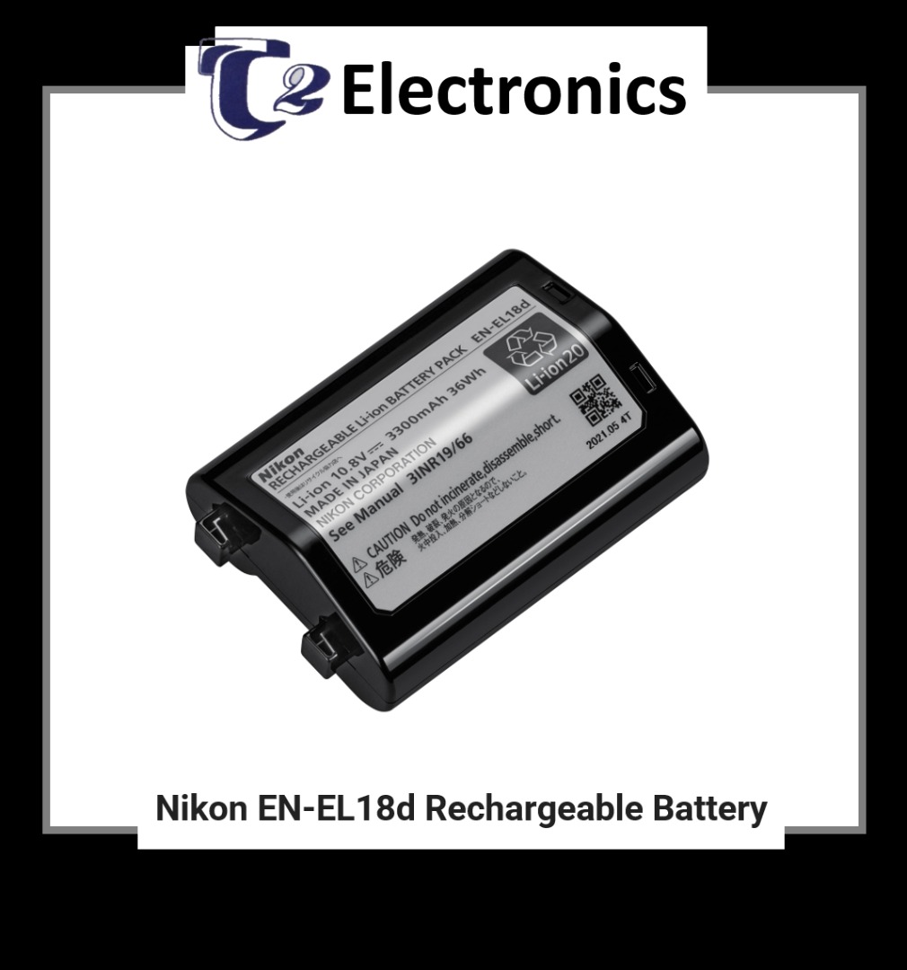 Nikon EN-EL18d Rechargeable Lithium-Ion Battery - T2 Electronics, Photography, Photography ...