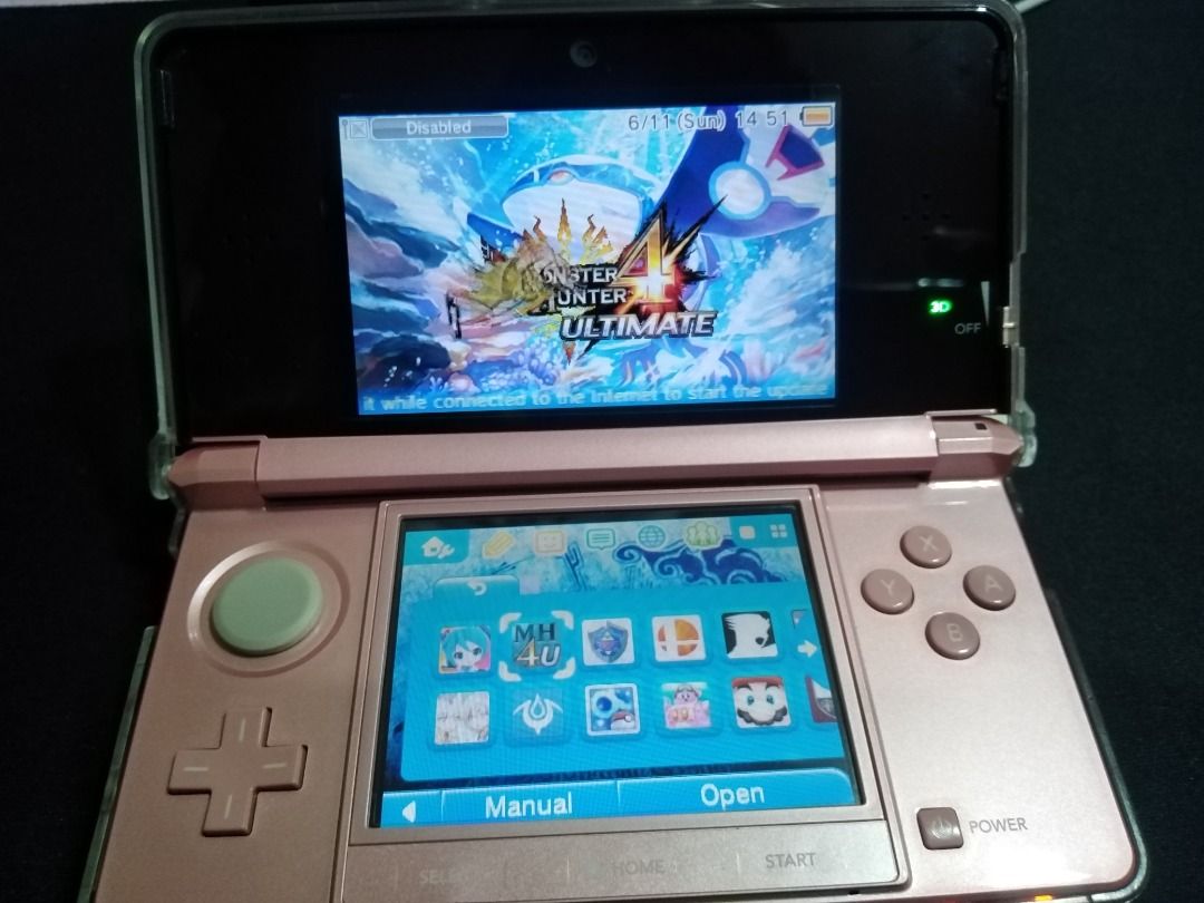 Nintendo 3DS Regular Light Pink - CFW Ready, Video Gaming, Video Game ...