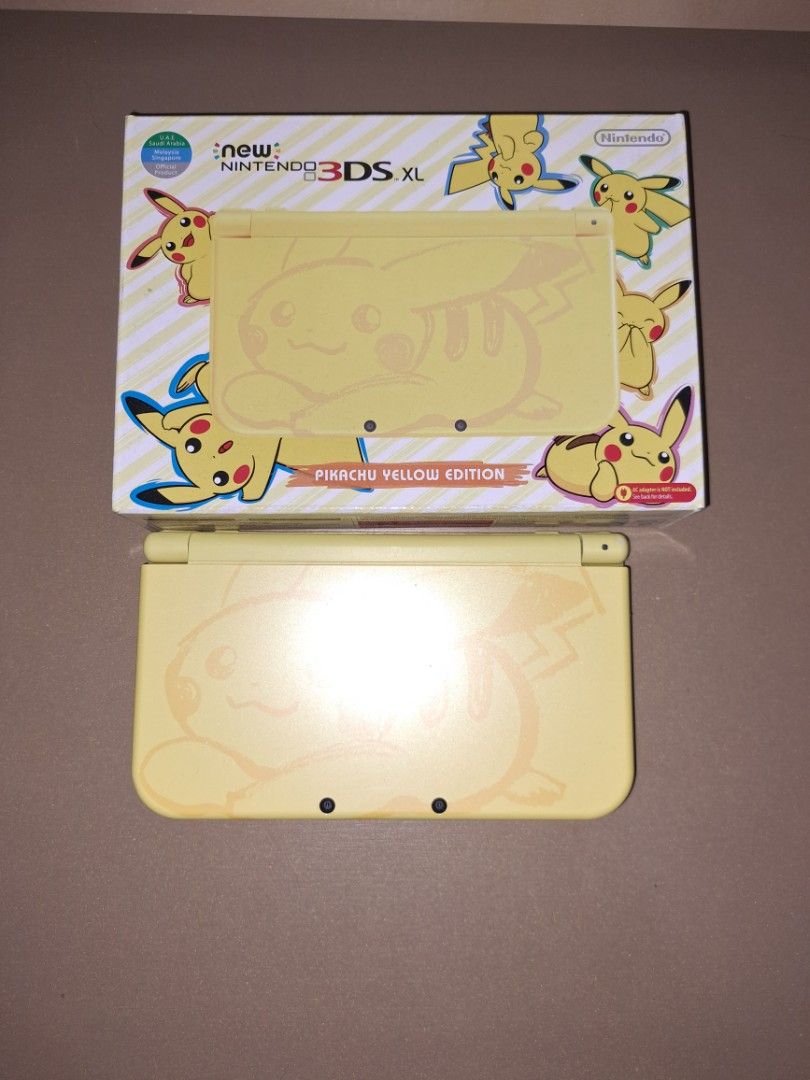 Nintendo 3DS XL Pikachu Limited Edition, Video Gaming, Video Game ...