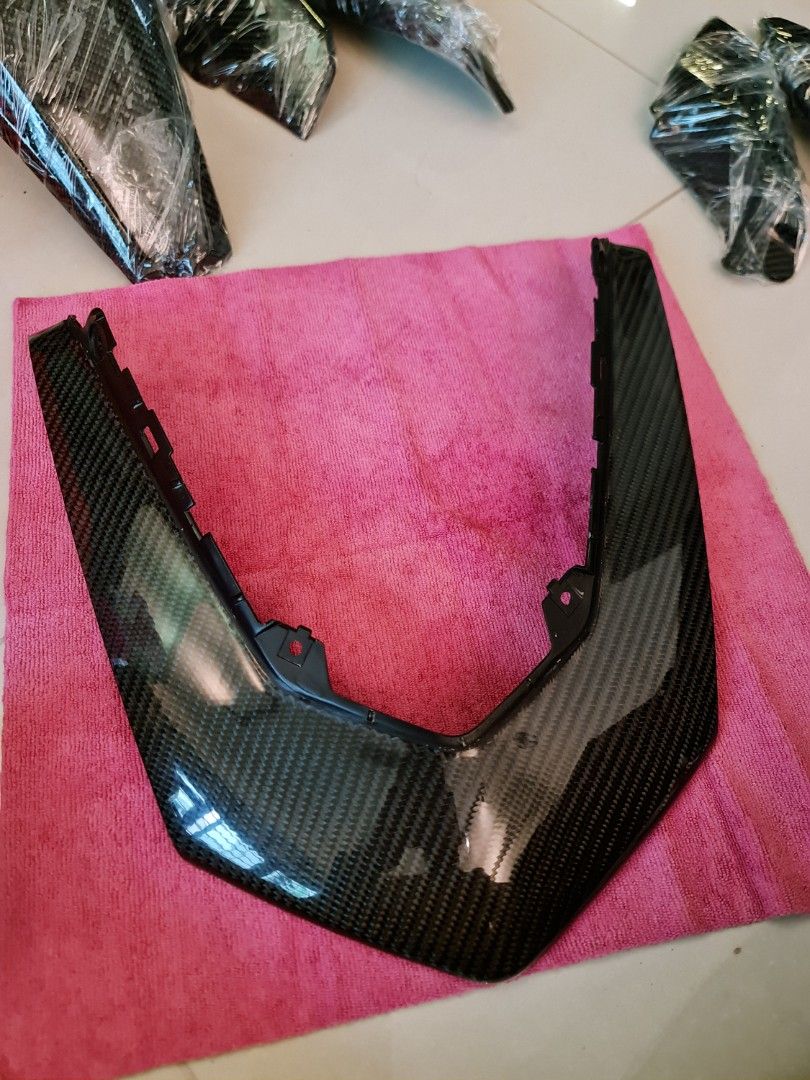 Nmax v2 carbon V panel, Motorcycles, Motorcycle Accessories on Carousell