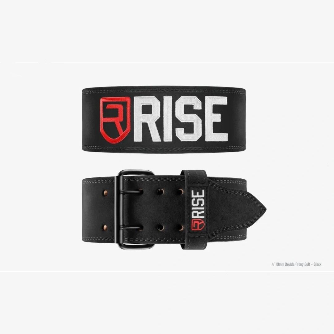 Official RISE 10mm Double Prong Powerlifting Belt, Sports Equipment ...