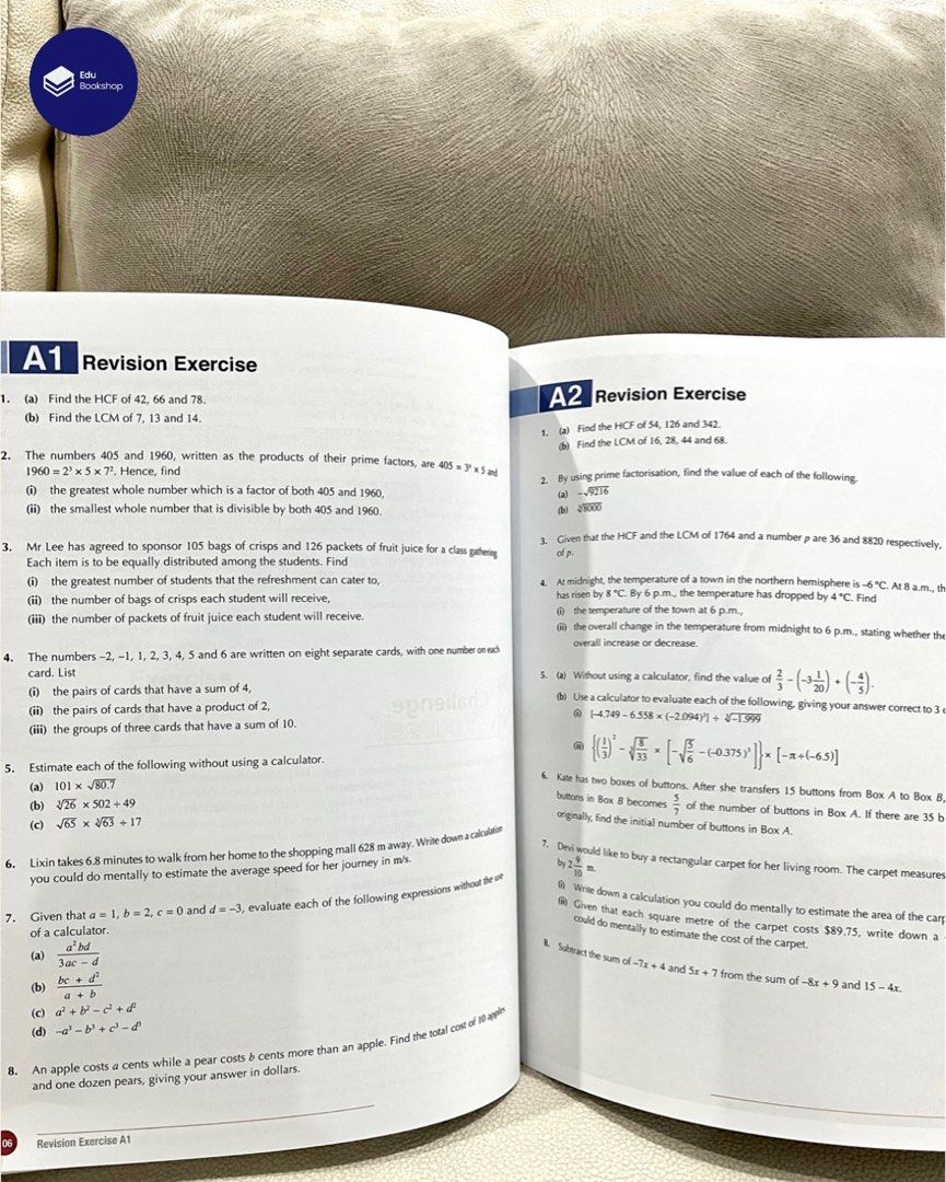 ORI Shinglee New Syllabus Mathematics 1 Textbook 7th Edition | Kelas 7 ...