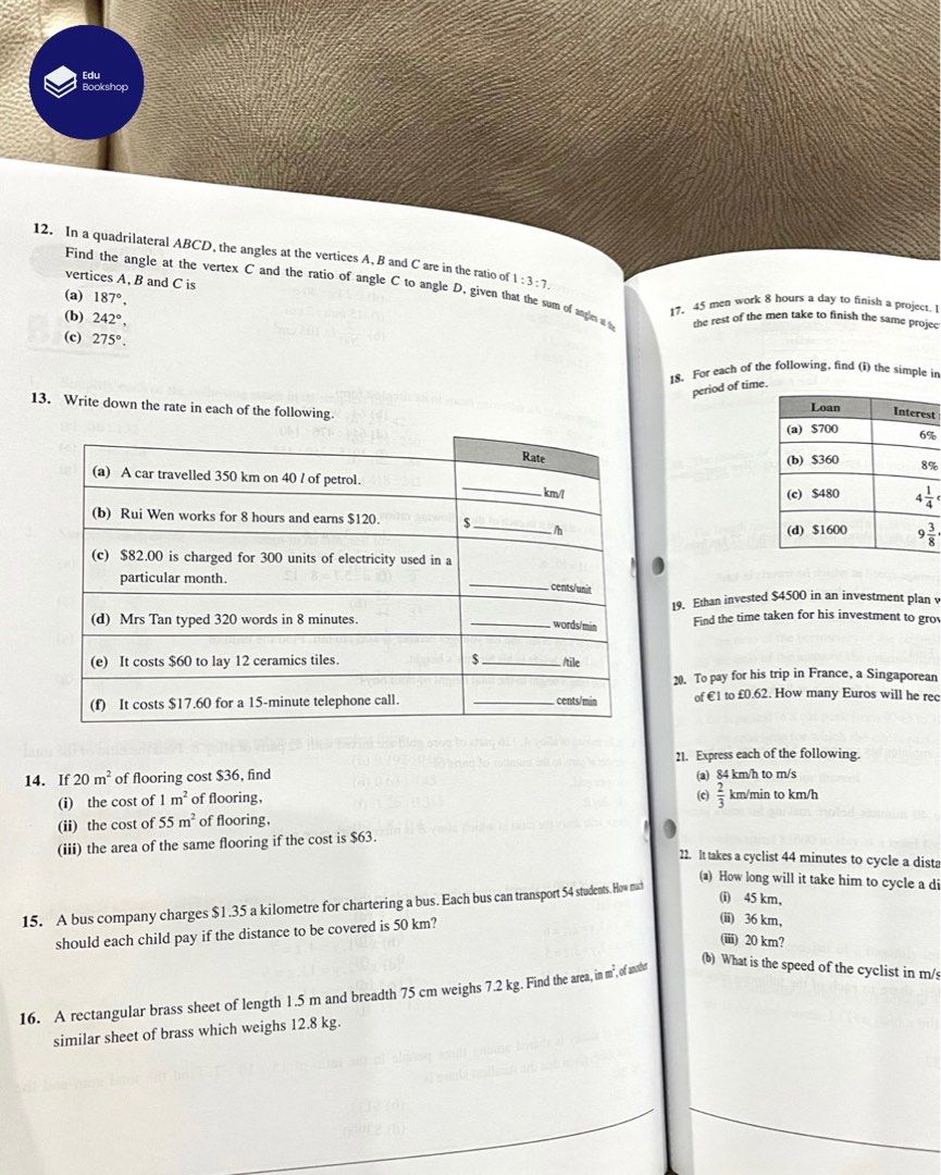 ORI Shinglee New Syllabus Mathematics 1 Workbook 7th Edition | Kelas 7 ... ORI Shinglee New Syllabus Mathematics 1 Workbook 7th Edition | Kelas 7 ...