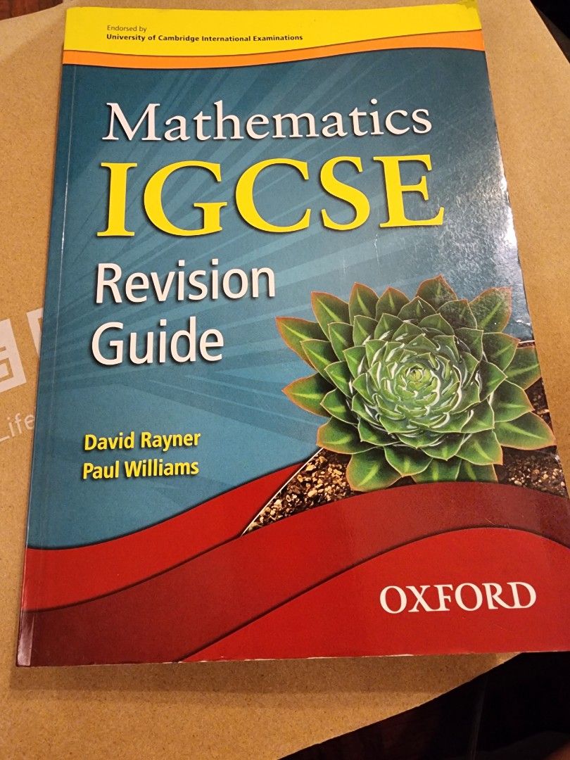 OXFORD Mathematics IGCSE Revision Guide by David Rayner and Paul ...