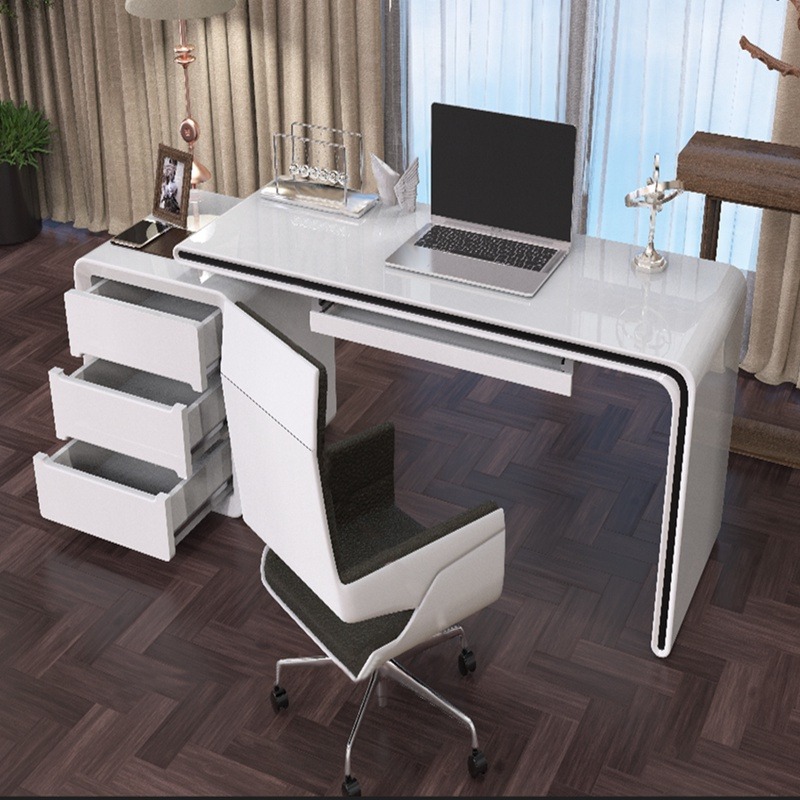 Paint Coating Table White Office Desk (FREE INSTALLATION), Furniture ...