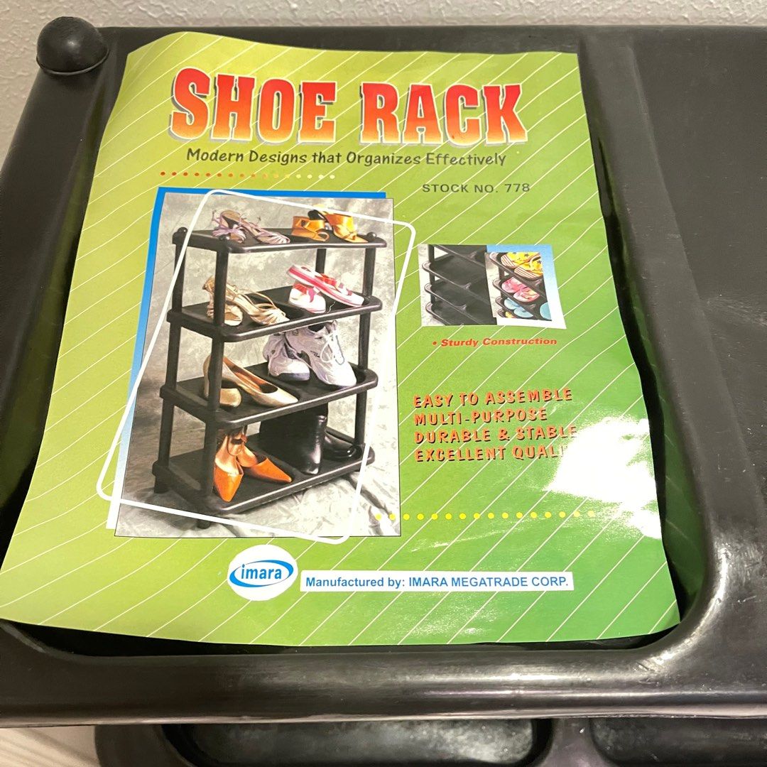 Plastic Shoe Rack, Furniture & Home Living, Furniture, Shelves ...