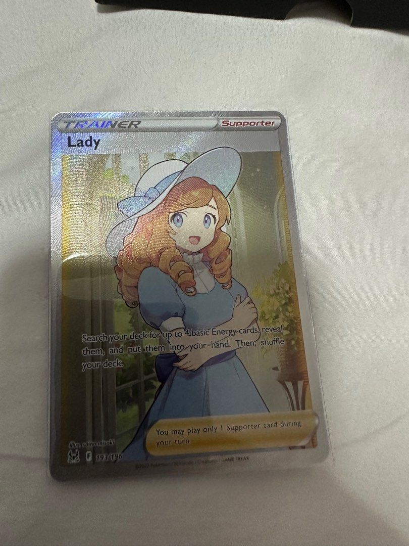 Pokemon Lady Trainer Card, Hobbies & Toys, Toys & Games on Carousell