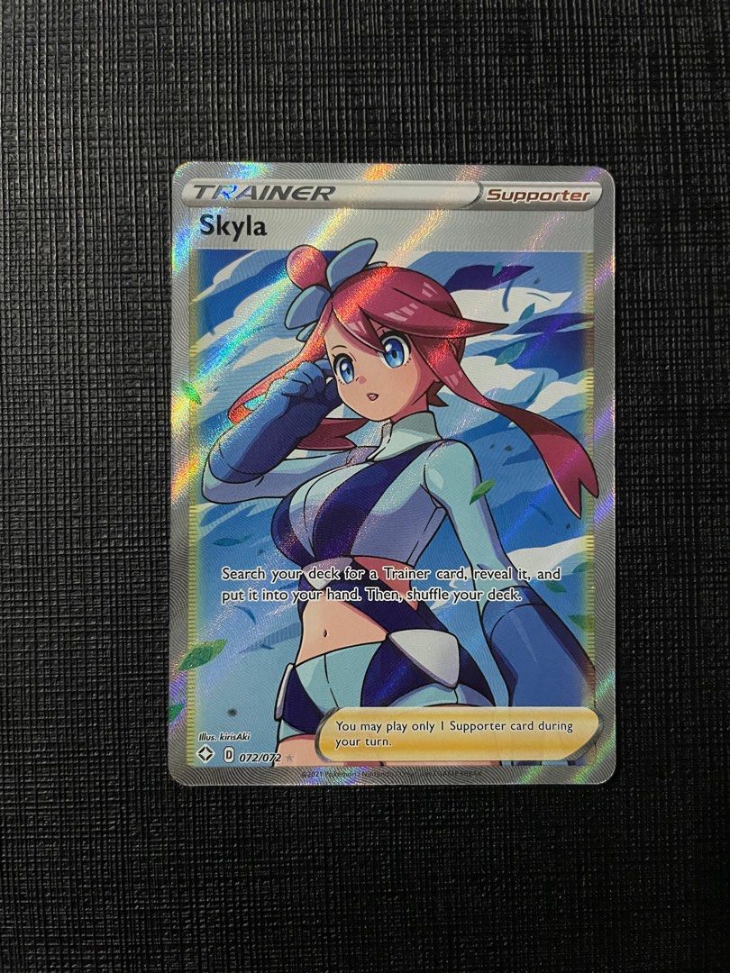 Pokemon Skyla Full Art, Hobbies & Toys, Toys & Games on Carousell
