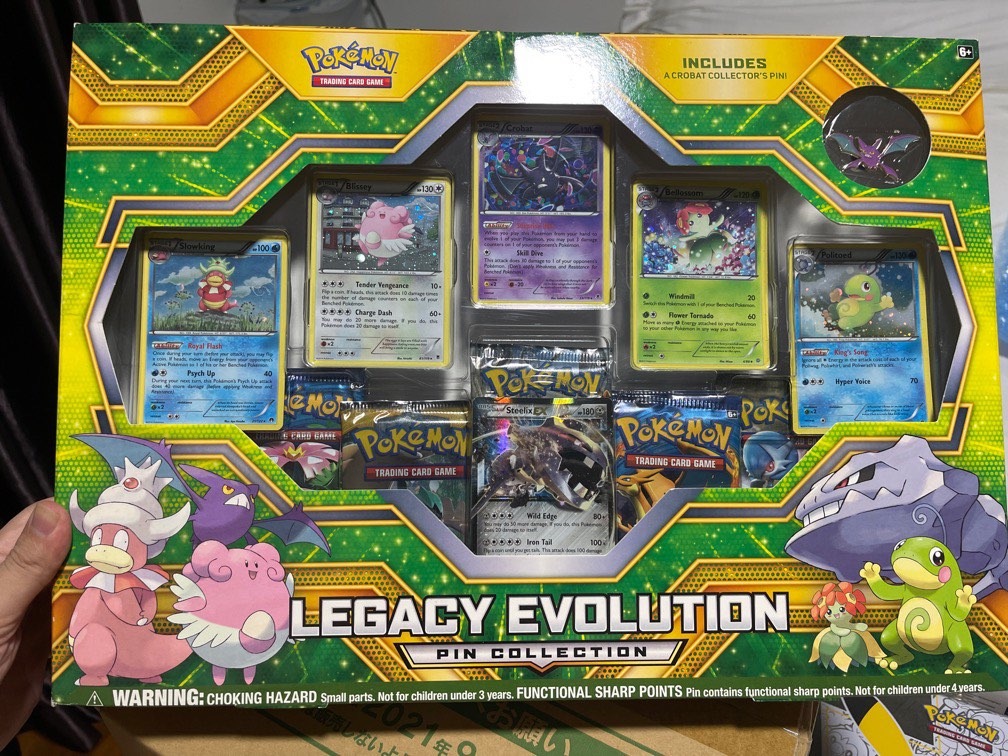 Pokemon TCG legacy evolution pin collection box sealed, Hobbies & Toys ...