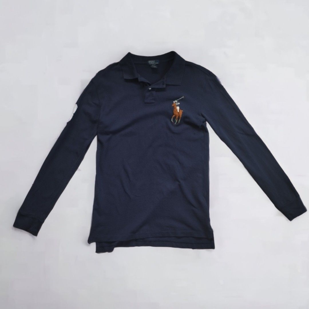Polo Ralph Lauren Number 3 Big Pony long sleeves, Men's Fashion, Tops ...