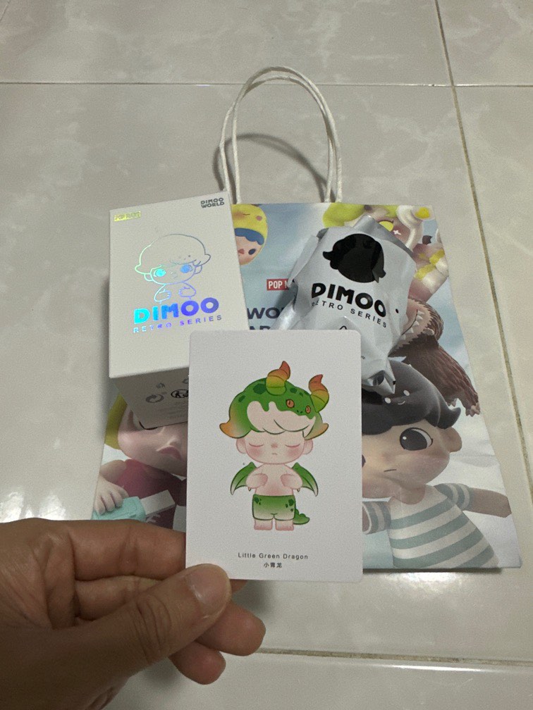 Popmart Dimoo Wolrd - Little green dragon, Hobbies & Toys, Toys & Games ...