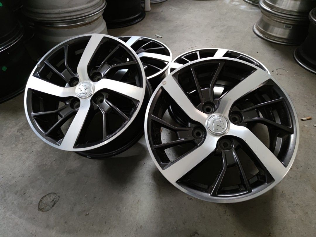 Proton Saga original rims 15", Auto Accessories on Carousell