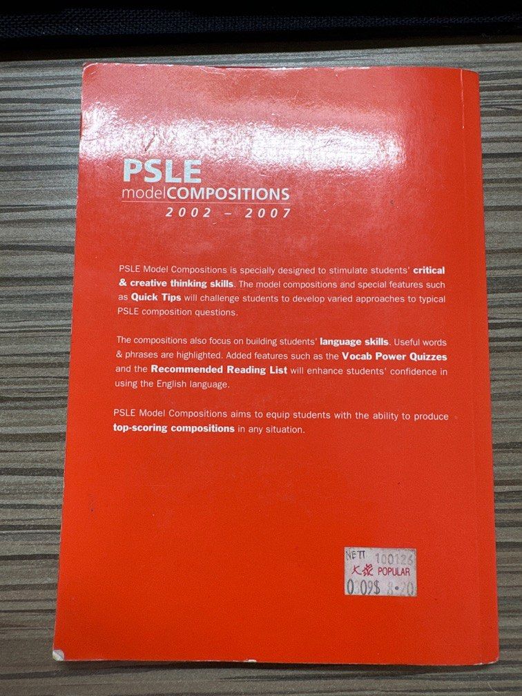 PSLE model composition, Hobbies & Toys, Books & Magazines, Textbooks on ...