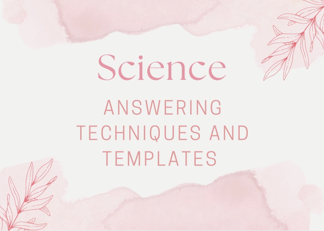 [PSLE] Science Answering Techniques and Templates, Hobbies & Toys ...
