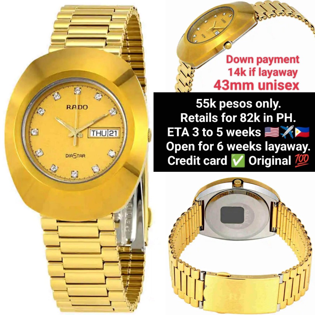 Rado Gold Watch Luxury on Carousell