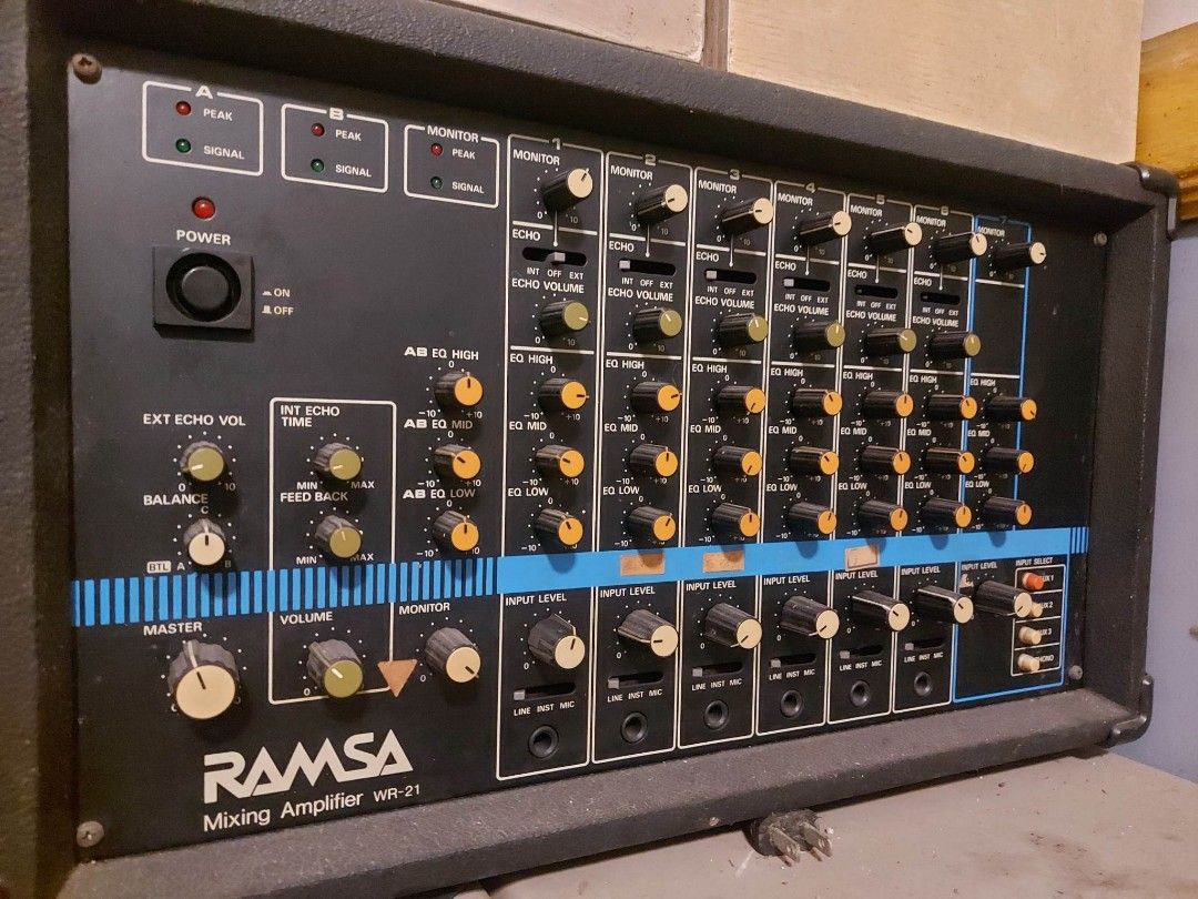 Ramsa WR-21 Powered Mixing Amplifier, Hobbies & Toys, Music & Media, Musical Instruments on ...