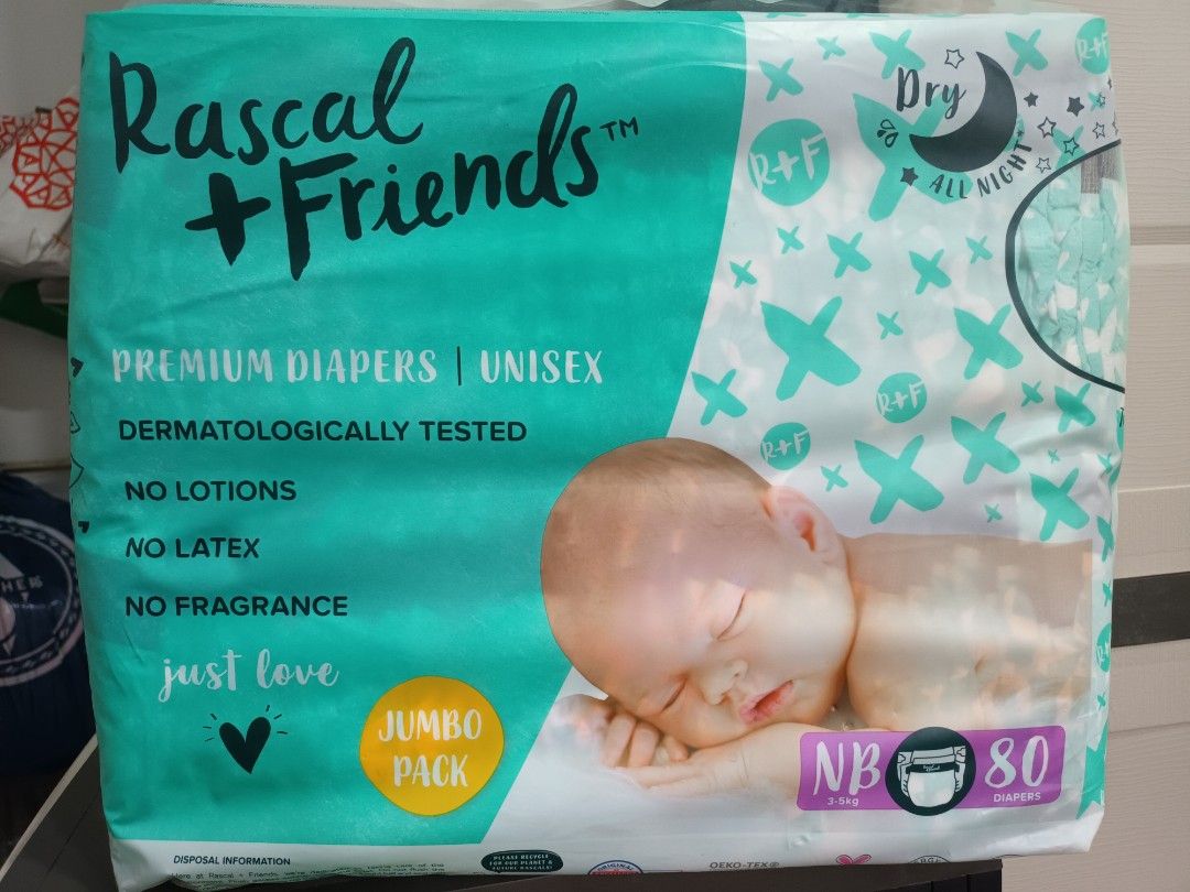 Rascal + Friends NB Diaper, Babies & Kids, Bathing & Changing, Diapers ...