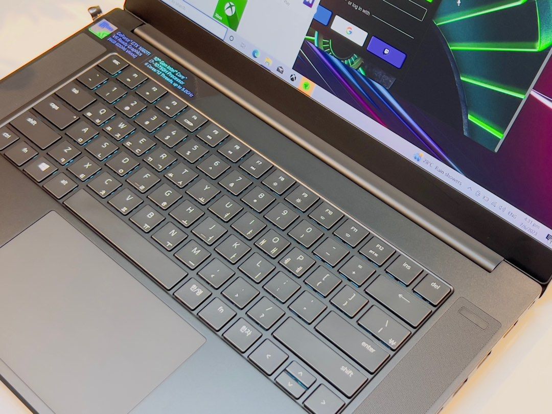 Razer Blade 15 Base Model Early 2020 RZ09-0328 i7 10th Gen 16GB RAM ...