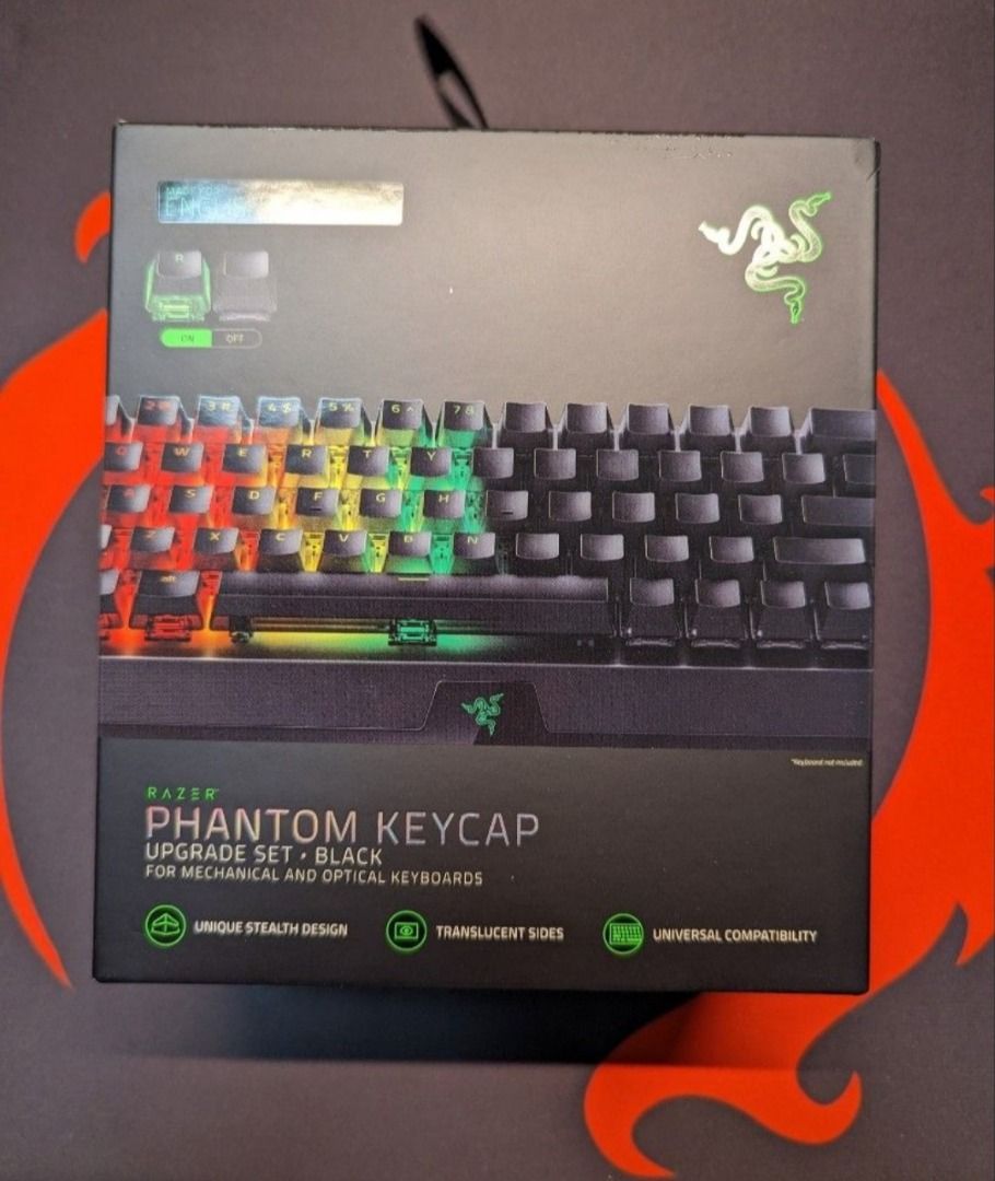 Razer phantom keycaps (black), Computers & Tech, Parts & Accessories ...