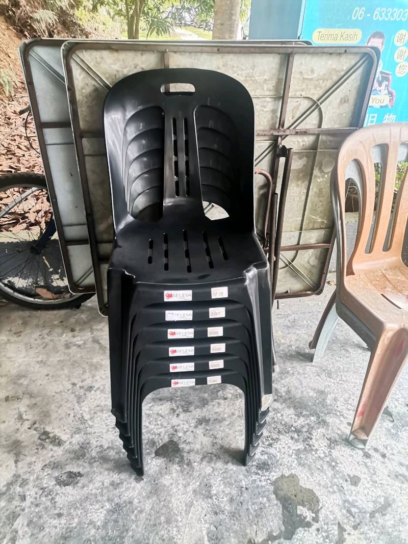 Ready Stock Buatan Malaysia Selesa Plastic Chair, Kerusi Plastik Tahan ...