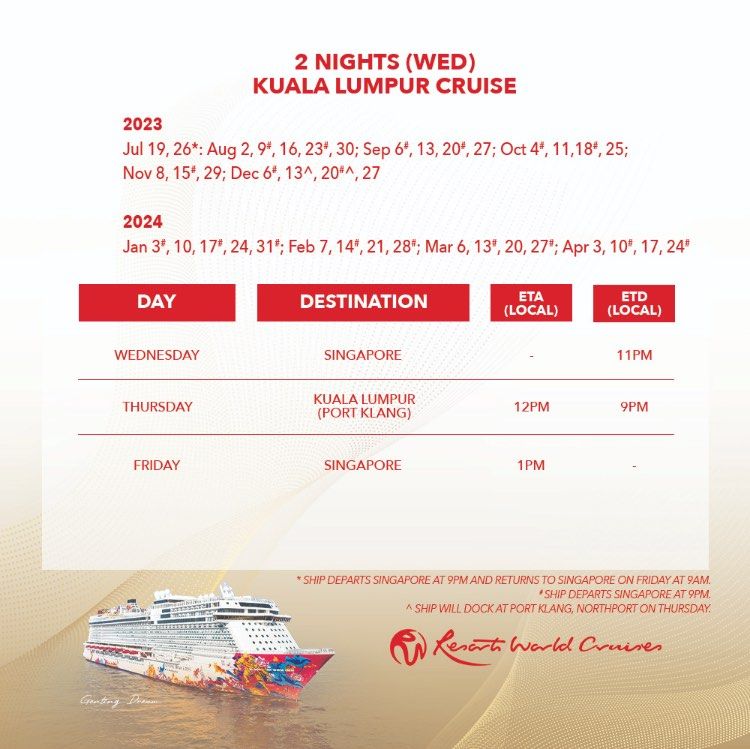 Resorts World Genting Cruise Promotion, Luxury, Accessories on Carousell