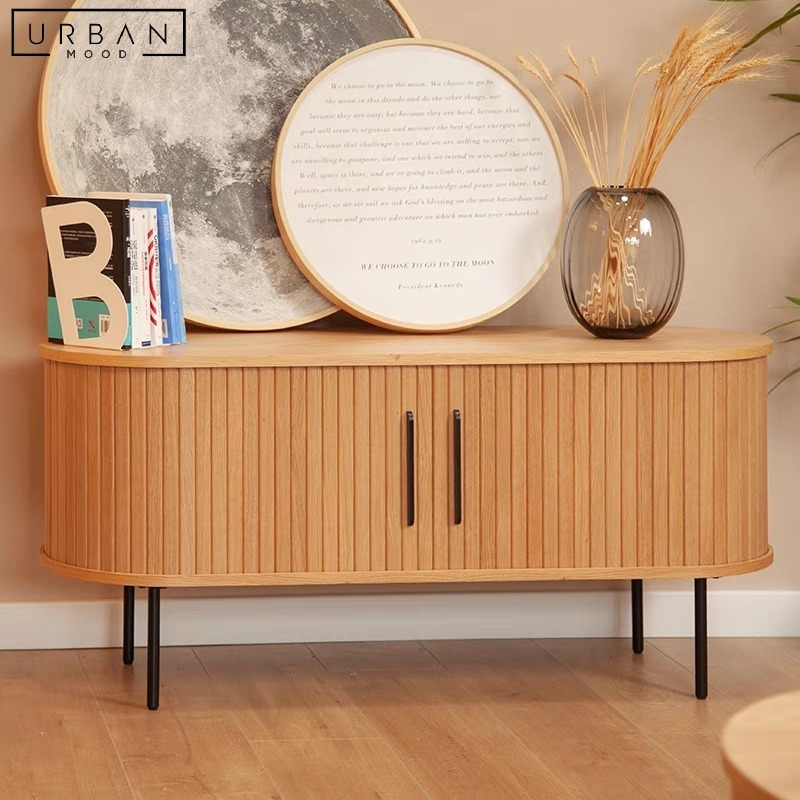 REVER Japandi Solid Wood TV Console, Furniture & Home Living, Furniture ...