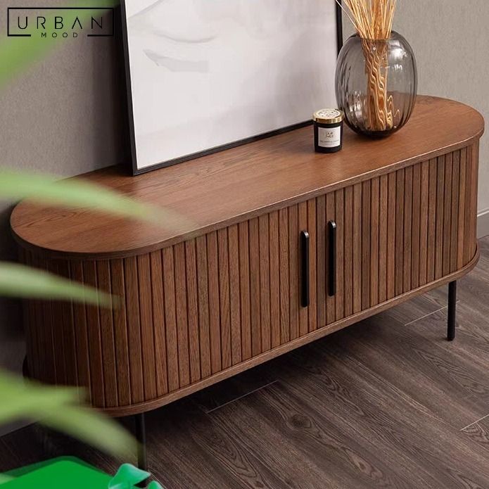 REVER Japandi Solid Wood TV Console, Furniture & Home Living, Furniture ...
