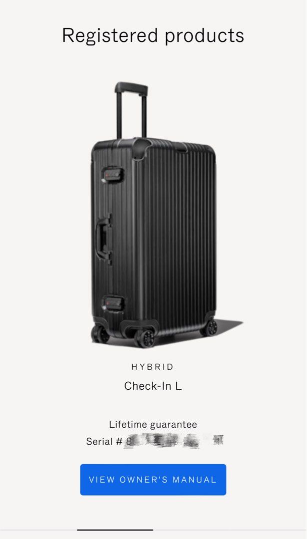 Rimowa Hybrid Check-in L, Hobbies & Toys, Travel, Luggage on Carousell