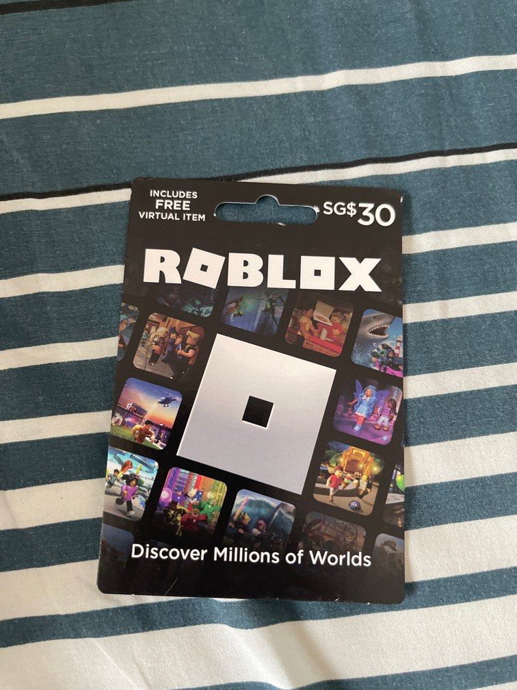 Roblox 30$ card, Video Gaming, Gaming Accessories, Game Gift Cards ...