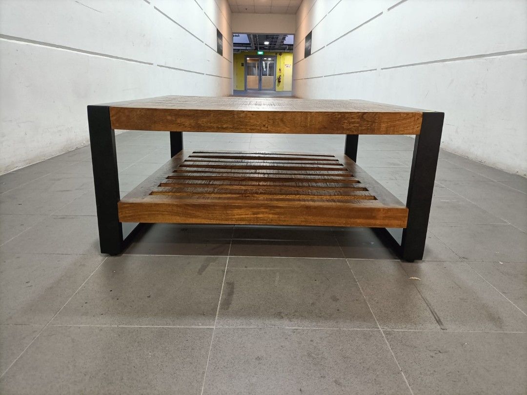 ROKU INDUSTRI Series Solid Wood Coffee Table, Furniture & Home Living ...