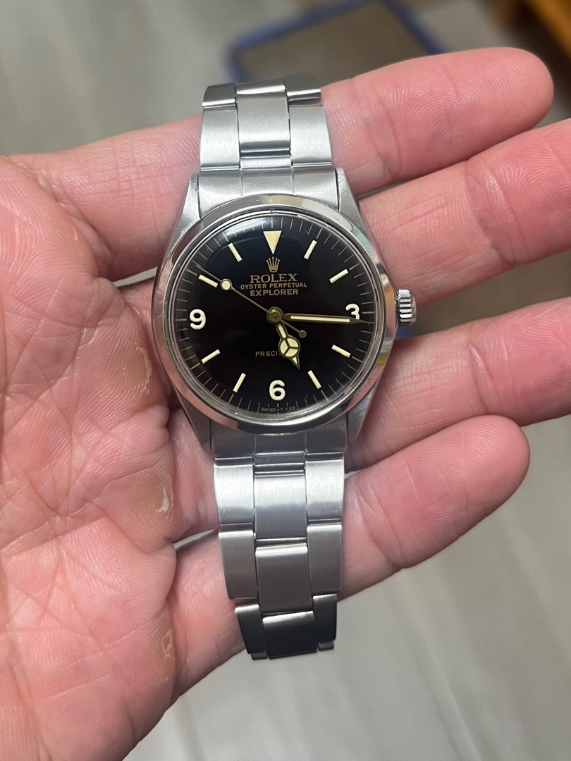 Rolex 5500 Explorer 34mm 369 vintage T25 T-25, 名牌, 手錶 - Carousell