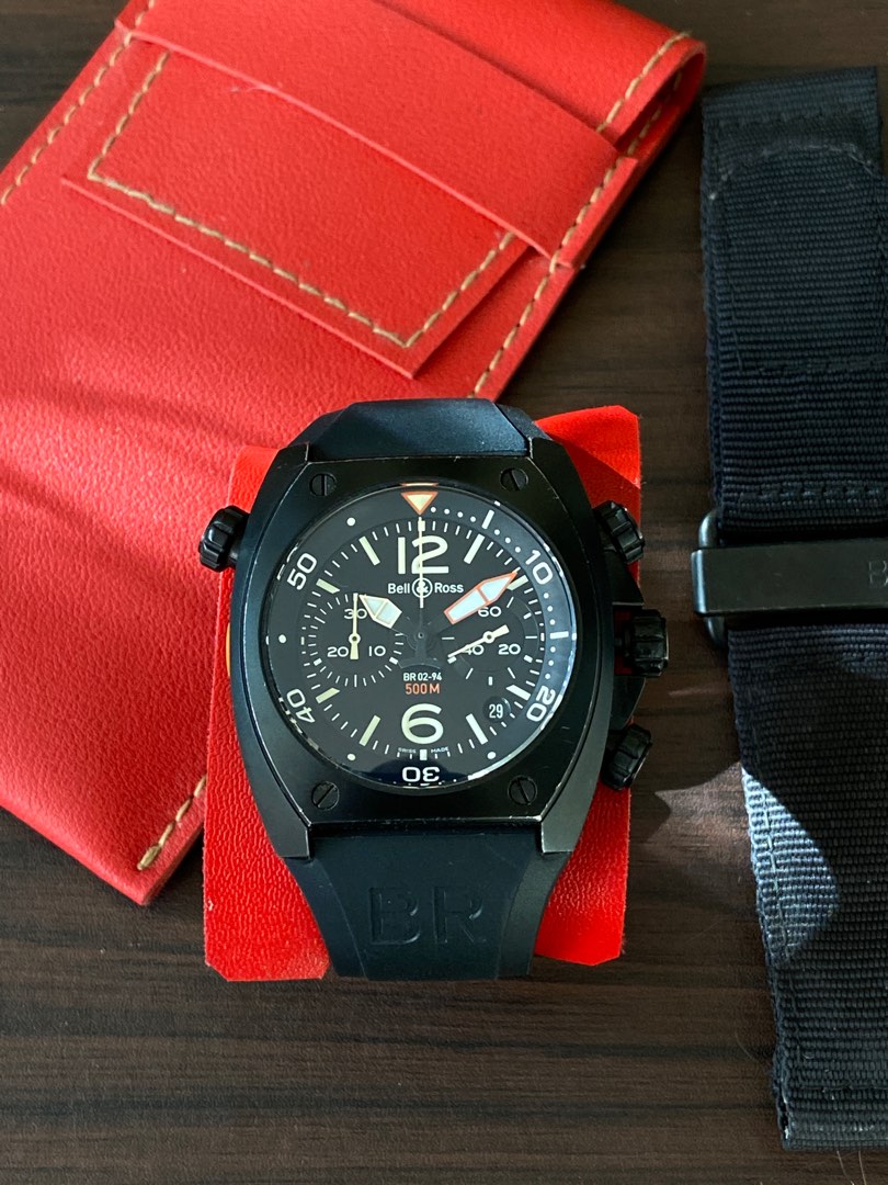 Rush Selling RARE Bell&Ross BR02-94 Chronograph, Men's Fashion, Watches ...