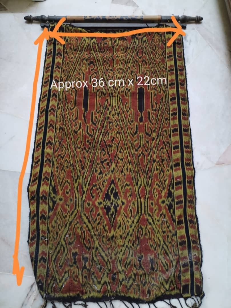 Sarawak pua kumbu cloth with hanger, Furniture & Home Living, Home ...
