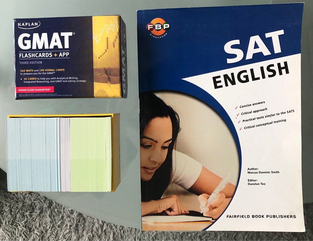 SAT English GMAT Flashcards, Hobbies & Toys, Books & Magazines ...