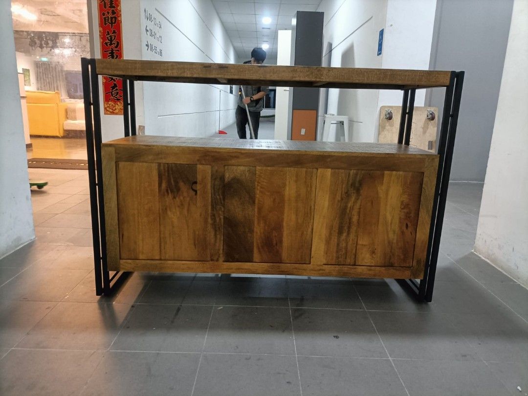 SAYEN INDUSTRI Series Solid Wood Sideboard, Furniture & Home Living ...