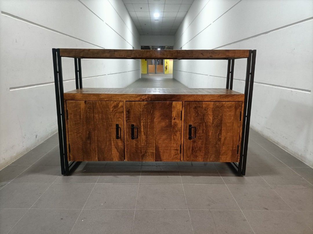 SAYEN INDUSTRI Series Solid Wood Sideboard, Furniture & Home Living ...