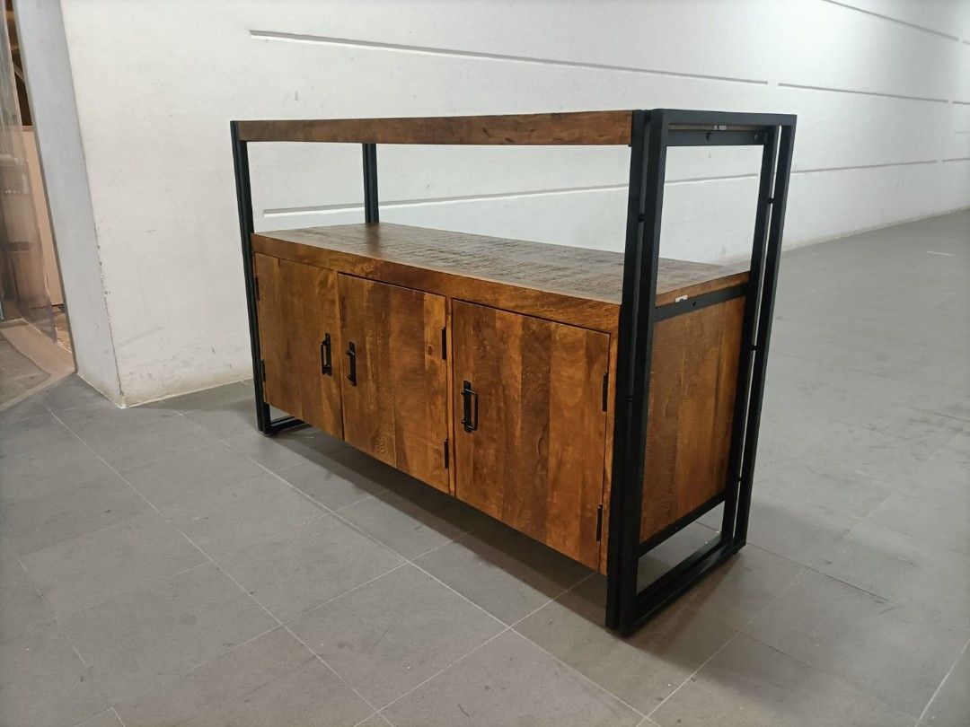 SAYEN INDUSTRI Series Solid Wood Sideboard, Furniture & Home Living ...