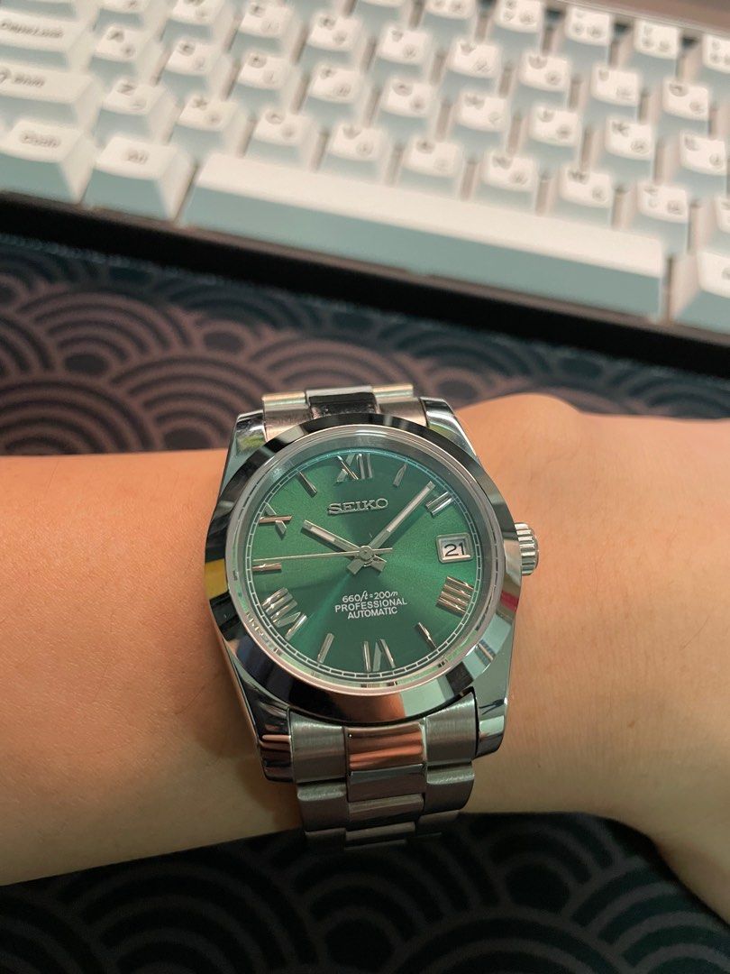 Seiko Custom Mod “Datejust Green Roman Numerals” 36mm case, Men's ...