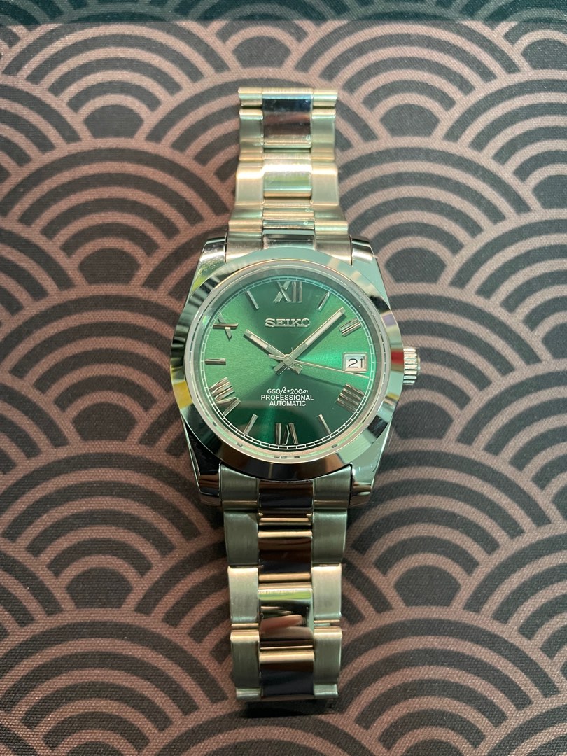 Seiko Custom Mod “Datejust Green Roman Numerals” 36mm case, Men's ...